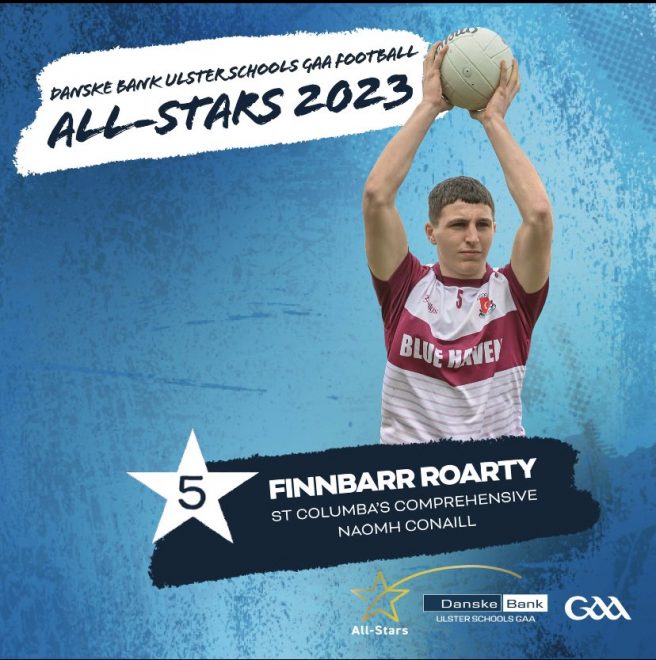 Roarty awarded Ulster Schools GAA All-Star - Donegal News